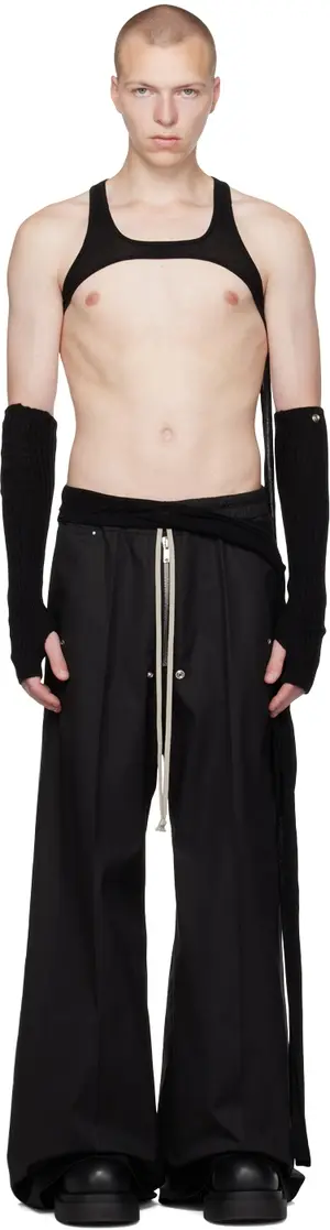 Rick Owens Black Banana Skeletank Tank Top In 09 Black - 67% Off